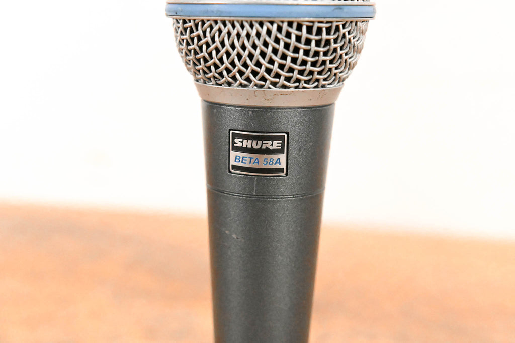 Shure BETA 58A Supercardioid Dynamic Vocal Microphone CG01RUY