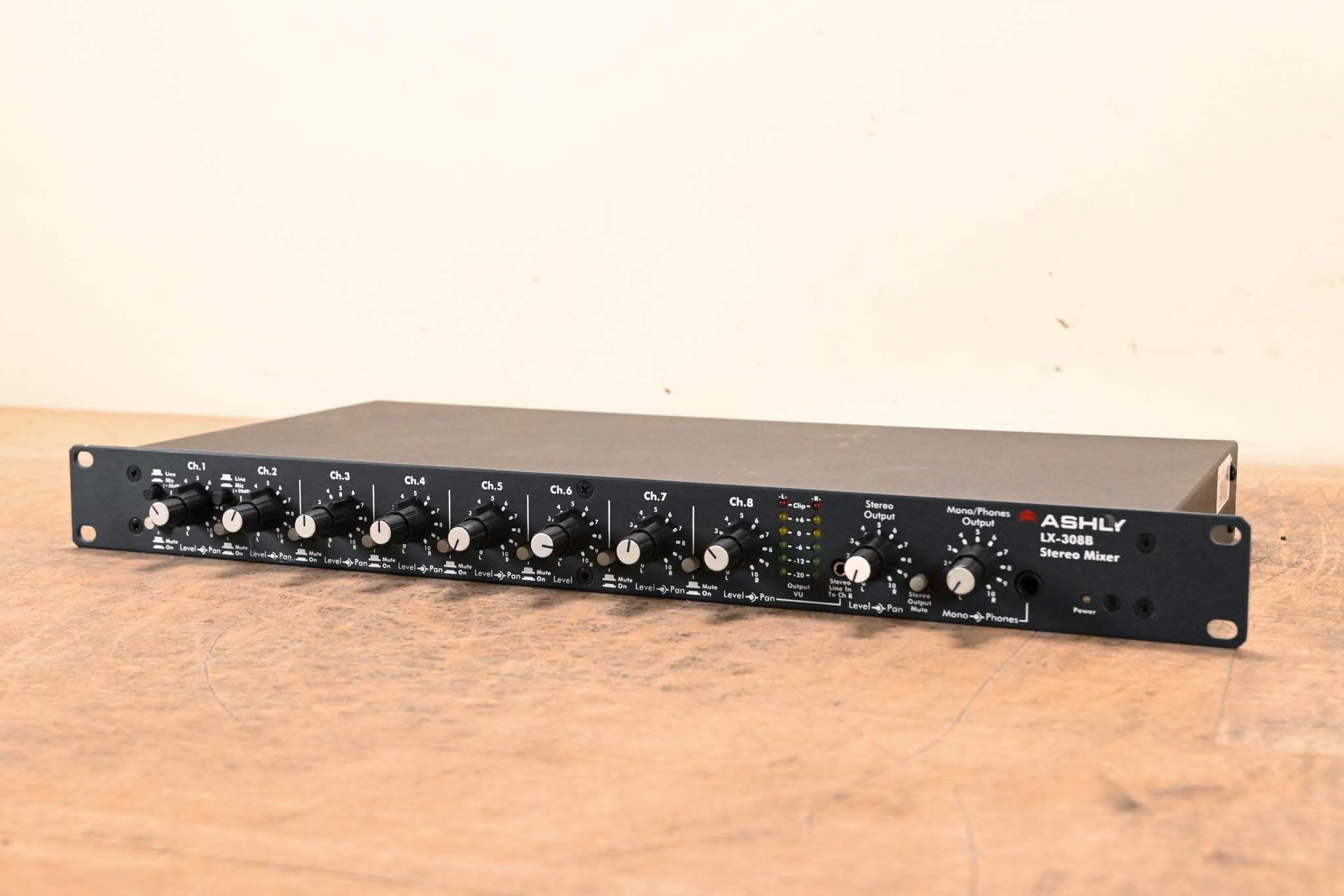 Ashly LX-308B 8-Channel Stereo Line Mixer CG01MVS