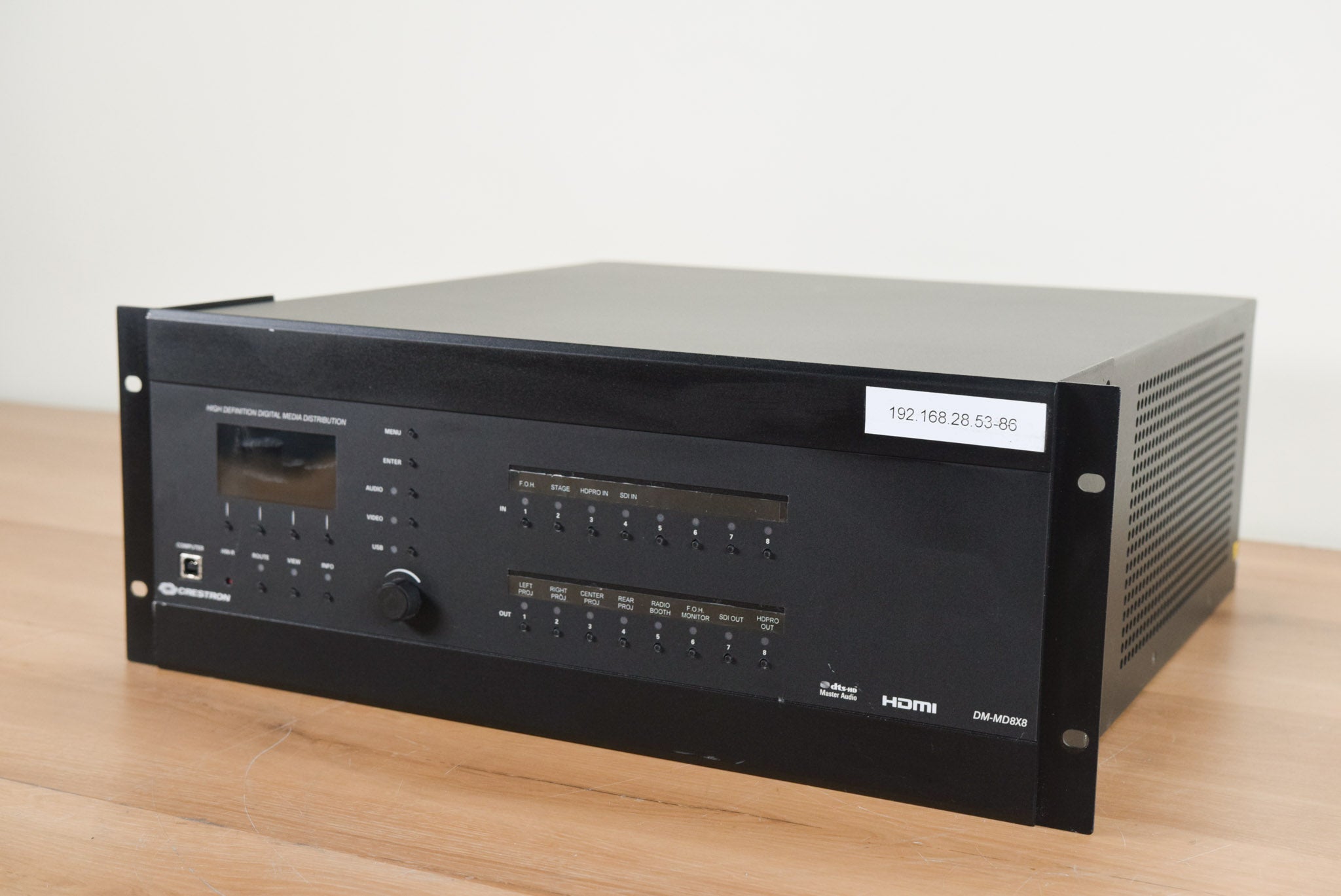 Crestron DM-MD8X8 8x8 DigitalMedia Switcher CG00JWJ